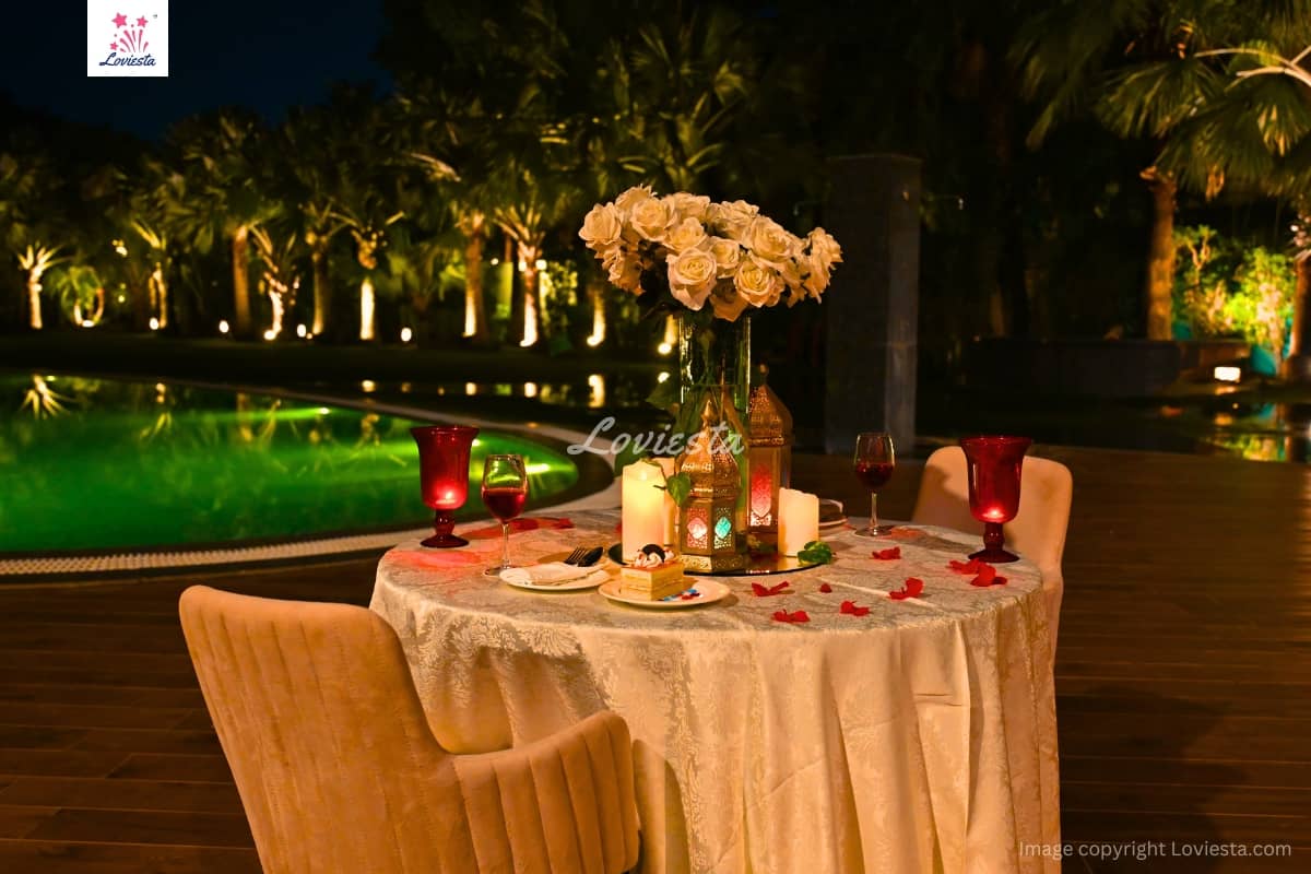 Lavish Poolside Dinner By Atrio In South Delhi - Loviesta