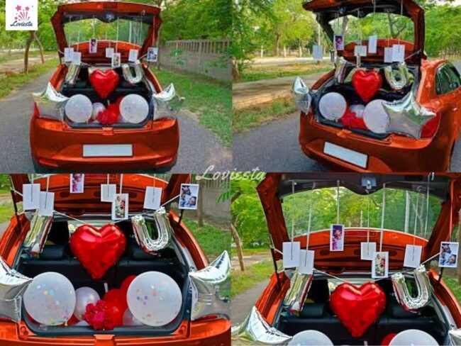 Love Proposal Car Boot Decoration - Book Now At Loviesta.com